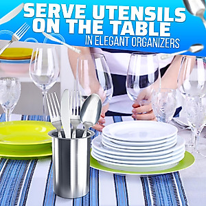 3-3/4" Stainless Steel Solid Cutlery Cylinder Reluen