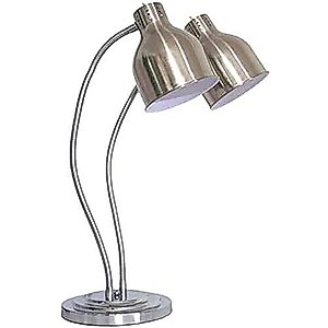 Food Warmer Lamp Buffet Food Pizza Restaurant Food Display Lamp Heat Lamps (Color : Silver)