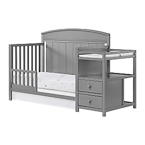 Oxford Baby Pearson Crib to Toddler Bed Guard Rail Conversion Kit, Dove Gray, GreenGuard Gold Certified