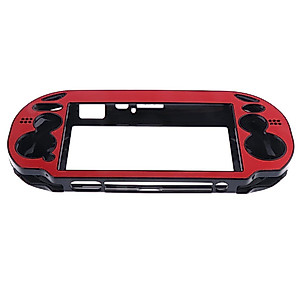 2pcs Protective Case Cover Skin for Sony PlayStation ps vita 1000 Controller Blue and Red