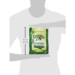 GREENIES TEENIE Natural Dog Dental Care Chews Oral Health Dog Treats Blueberry Flavor, 12 oz. Pack (43 Treats)