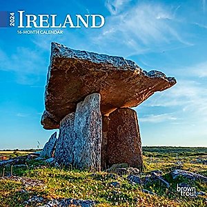 Ireland | 2024 7 x 14 Inch Monthly Mini Wall Calendar | BrownTrout | Scenic Travel Dublin Irish