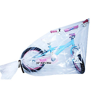 Wowfit 5 CT 40x60 inches Clear Giant Storage Bags Perfect for Dustproof, Moistureproof, Luggage, Suitcase, Comforter, Chair, Kids Bike and More (Include 5 Ties, XXL Bags are 2 Mil, Flat)