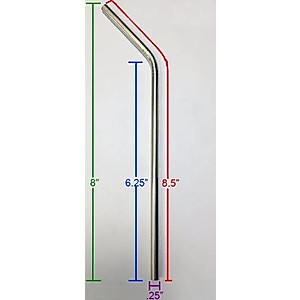 CocoStraw 10 Reusable Straws - Stainless Steel Drinking - Set of 10 + Cleaner - Eco Friendly, SAFE, NON-TOXIC non-plastic- CocoStraw Brand