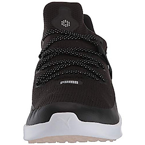 Puma Golf Women's Laguna Fusion Sport Golf Shoe, Puma Black-Puma White, 7.5 M US