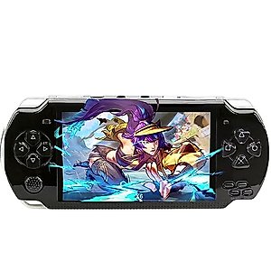 ZWYING Handheld Game Consoles for Kids and Adult, Built-in Free Retro Video Games, 4.3’’HD Screen with Joystick TV Output, Portable Gaming Player, Christmas’s Best Gift for Boys Girls(Black)