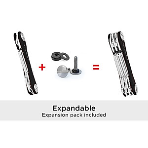 KeySmart Classic - Compact Key Holder and Keychain Organizer (up to 14 Keys) (Black)