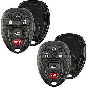 Discount Keyless Replacement Shell Case and Button Pad Compatible with 15913415, 25839476 (2 Pack)
