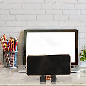 Beavorty Cellphone Holder Stand Giraffe Shaped Wooden Smartphone Desk Holder for All Mobile Phones Animal Phone Stand Desk Ornament