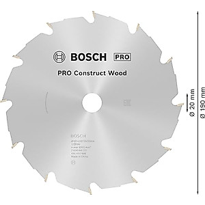 Bosch 2608641201 Circular Saw Blade "Top Precision" Cwwoh 7.48inx20mm 12T