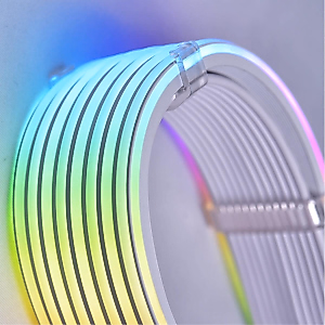 Lian-Li Strimer Plus V2 12VHPWR 3x 8-Pin Female to 12+4-Pin Male ARGB Extension Cable, 8-Light Guides