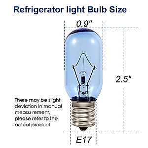 Txdiyifu T8 40W Refrigerator Light Bulb 241552802 297048600 Replacement for Whirlpool KitchenAid Electrolx Kenmore Frigidaire Light Bulb