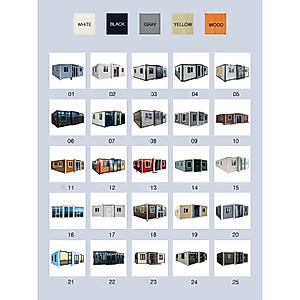 Expandable Container House–40ft Luxury Home with 3 Bedrooms, Kitchen, and Living Room, Ideal for Temporary Housing and Recreational Use