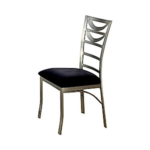 Benjara Benzara , Set of Two, Black Roxo Contemporary Side Chair,