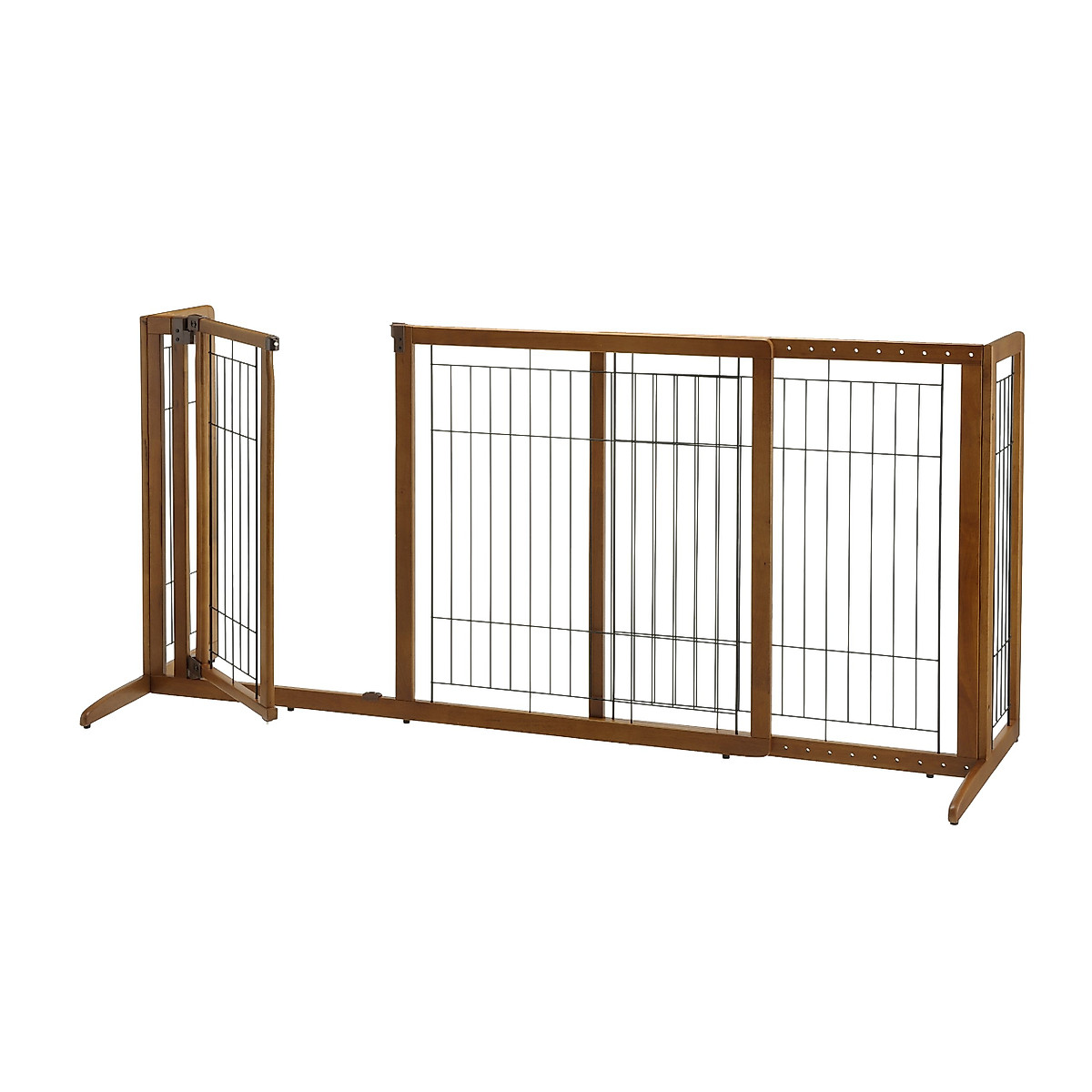 Richell Deluxe Freestanding Pet Gate with Door, Medium