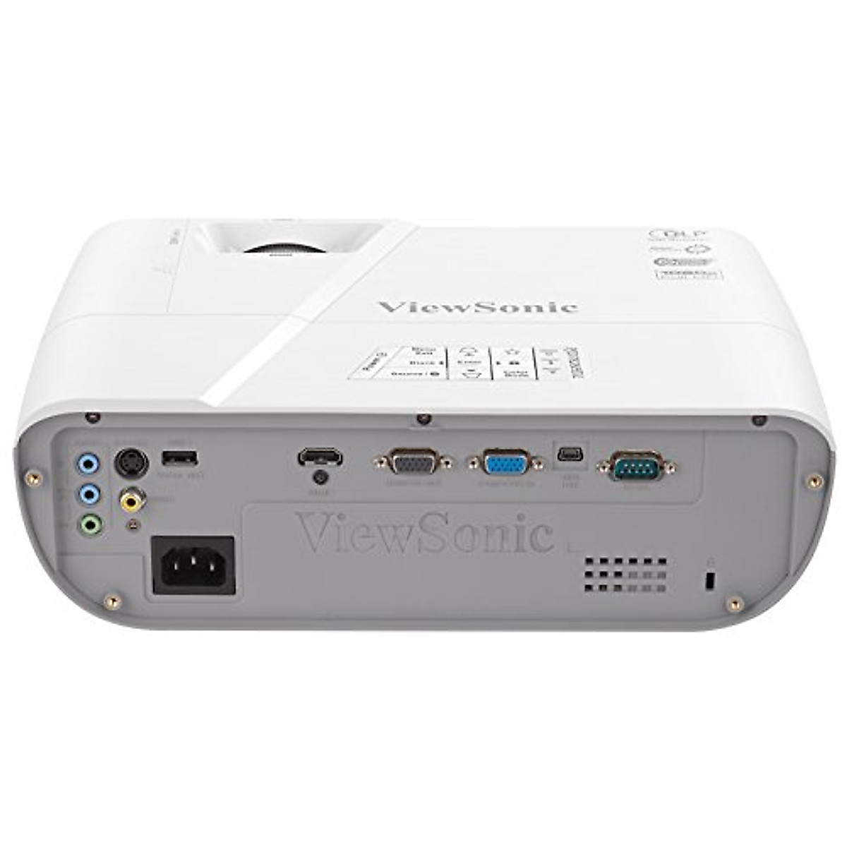 ViewSonic 3200 Lumens Full HD 1080p Shorter Throw Home Theater Projector with 3D DLP and HDMI, Stream Netflix with Dongle (PJD7828HDL)