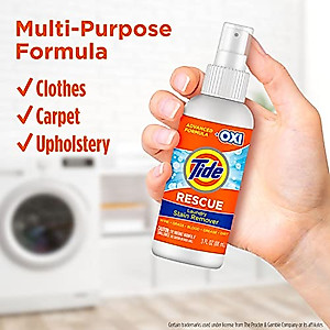 Tide Laundry Stain Remover with Oxi,Rescue Clothes, Upholstery, Carpet and more from Tough Stains, 3oz (Pack of 3)