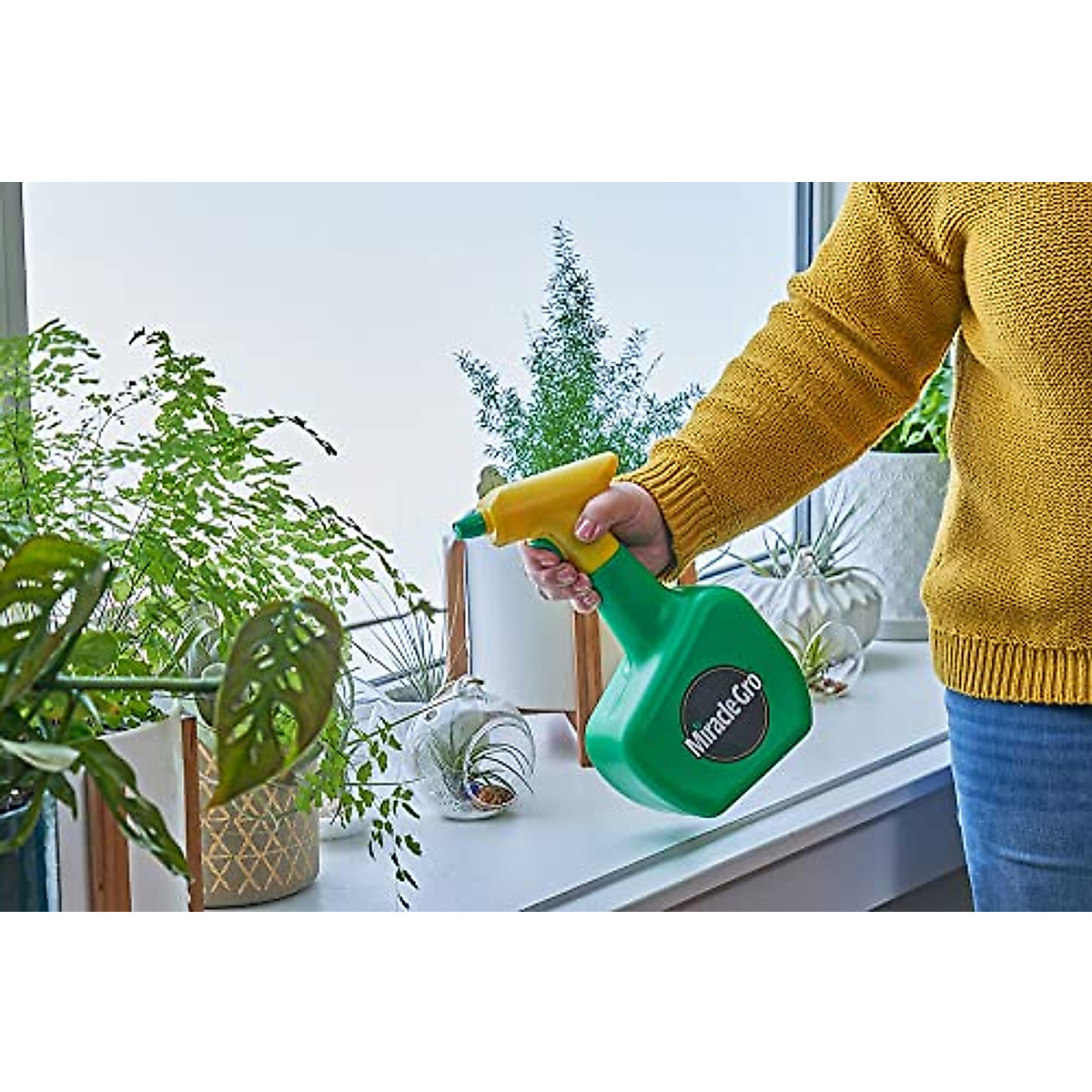 Miracle-Gro 190518 Battery Powered 48 oz. Handheld Sprayer, Green