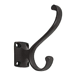 Deltana CAHH35U10B Solid Brass Heavy Duty Coat and Hat Hook