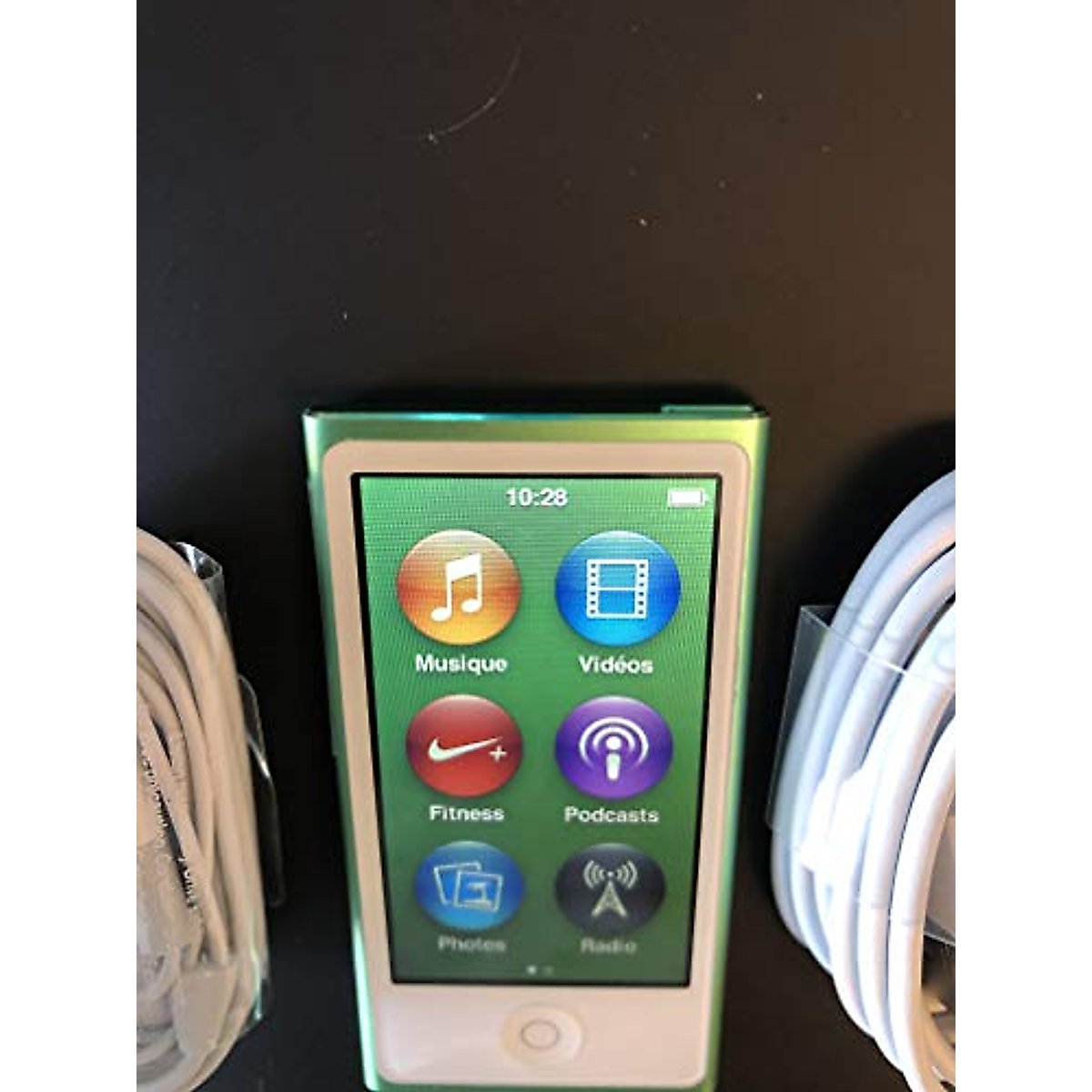 M-Player iPod Nano 7th Generation 16gb Green (Generic Headset and Charging Cord) Packaged in Plain White Box