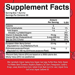 Stress Relief Vita-Beans for Adults & 5-in-1 Immunity Gummies Cherry Bundle by MaryRuth's | Magnesium Citrate & L-Theanine | Natural Calm, Relaxation, Stress and Mood Support | Immune Support