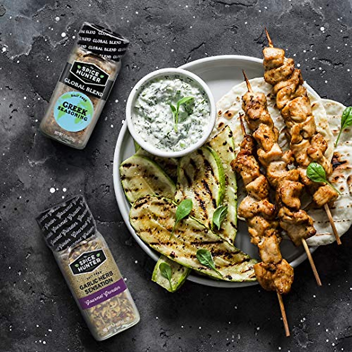 The Spice Hunter Seasoning Blend jar, Greek, 1 Oz