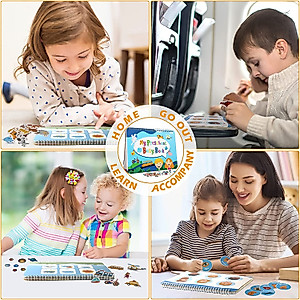 Bukm Preschool Montessori Toys for Toddlers, Toddler Activities Preschool Learning Busy Book, 14 Themes Educational Learning Book Autism Toys, Busy Board Educational Learning Toys for Kids