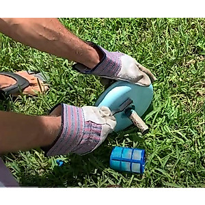 XtremepowerUS 90120 System Reduces Chlorine Algae Purifier Pool Solar Ionizer, Blue