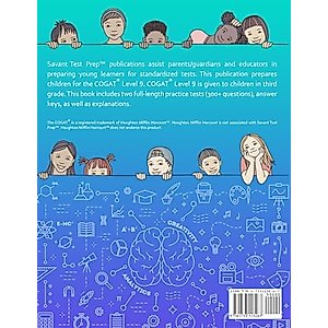 COGAT Grade 3 Test Prep: Gifted and Talented Test Preparation Book - Two Practice Tests for Children in Third Grade (Level 9)