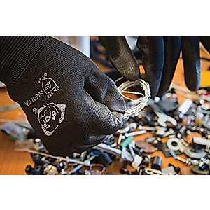 Global Glove Safety Work Gloves work gloves, Black, Large Pack of 144 US