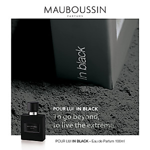 Mauboussin - Pour Lui In Black 100ml (3.3 Fl Oz) - Eau de Parfum for Men - Woody & Oriental Scents