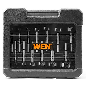 WEN FB5114 14-Piece Forstner Bit Set with Carrying Case