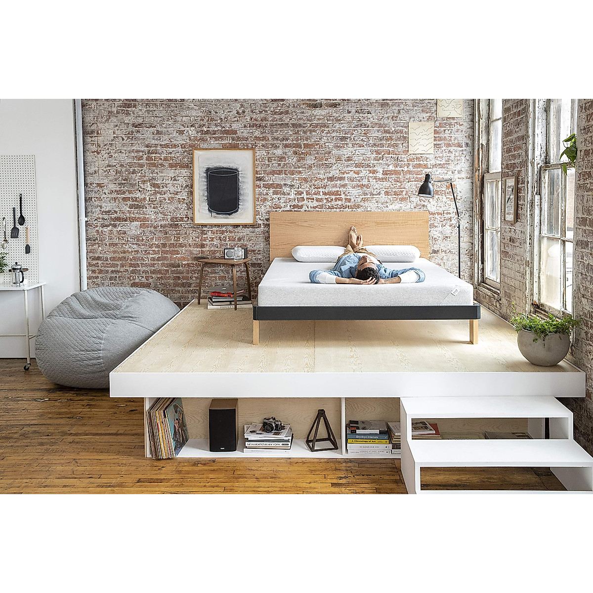 Nod by Tuft & Needle 8-Inch Full Mattress, Medium Firm Adaptive Foam Bed in a Box, Responsive and Supportive, CertiPUR-US, 100-Night Sleep Trial, 10-Year Limited Warranty