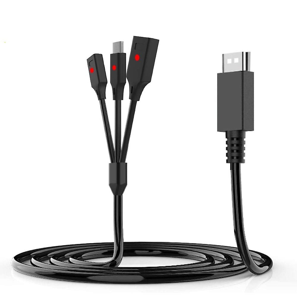 Controller Charger for Nintendo Switch,Switch Joycon Controller Charger Support 2 Joy-Cons & 1 Switch Pro Controller with 5.9FT USB-C Cable