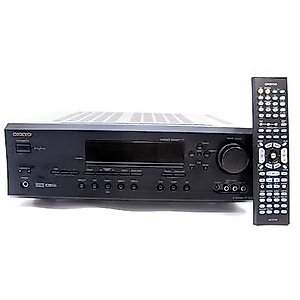 Onkyo HT-R520 WRAT Wide Range Amplifier Technology 6.1 Channel AV Audio Video Stereo/Home Theatre Receiver Complete with Remote, AV Cables and PDF Online Digital Instruction Manual