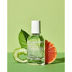 Malin + Goetz Bergamot Eau de Parfum, 1.7 Fl. Oz. – Men & Women's Perfume, Naturally Bright Fragrance, Scented Perfume, Earthy & Musk Scent, Vegan & Cruelty Free