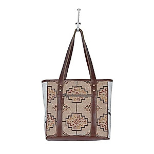 Western Leather Tote Bag for Women - Sculptural