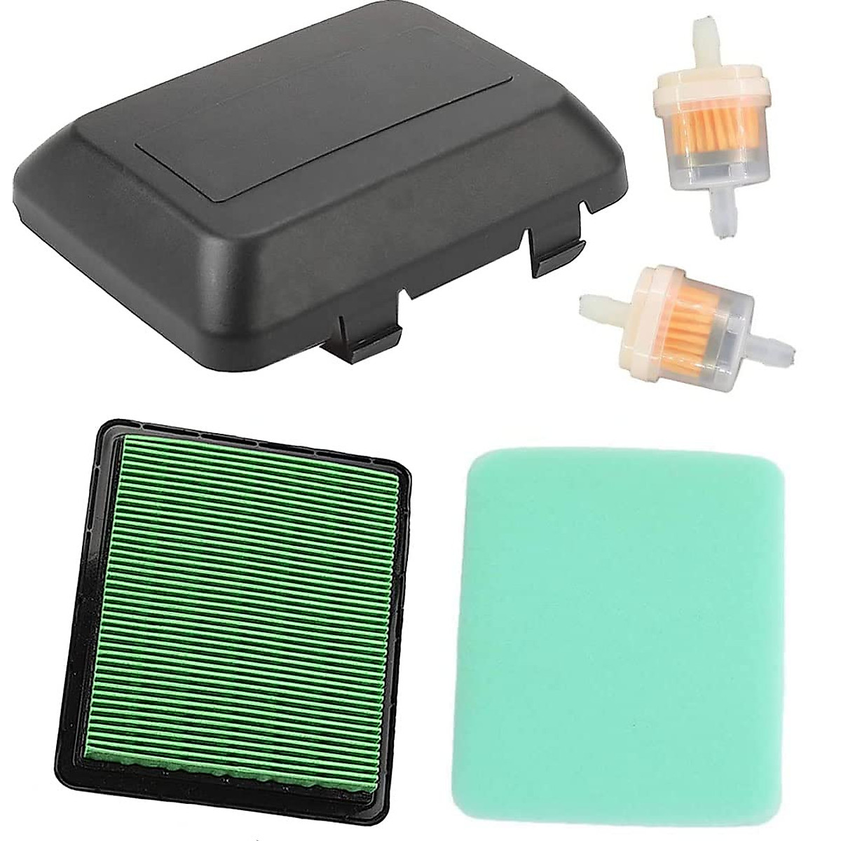 BEIYIPARTS 17211-ZL8-023 Air Filter 17231-Z0L-050 Cleaner Cover Spark Plug for Honda GCV135 GCV160 GCV190 Engine HRB216 HRB217 HRR216 HRS216 HRT216 HRX217 Motor Pressure Washer Push Lawn Mower