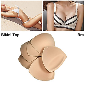 TopBine Removable Bra Pads Inserts Women's Comfy Sports Cups Bra Insert for BIkini Top Swimsuit (A/B)