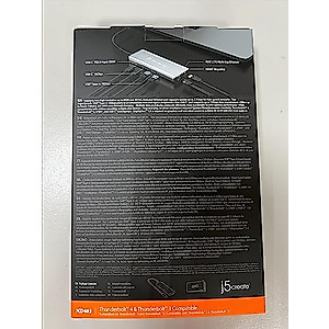 j5create USB4 8K Multi-Function Hub - 8K60/4K144 HDMI, 2.5G Ethernet, PD Charging, 10Gbps USB-A, 10Gbps USB-C Ports | Compatible with MacBook, Windows, Thunderbolt 3/4, and USB4 Devices (JCD403)