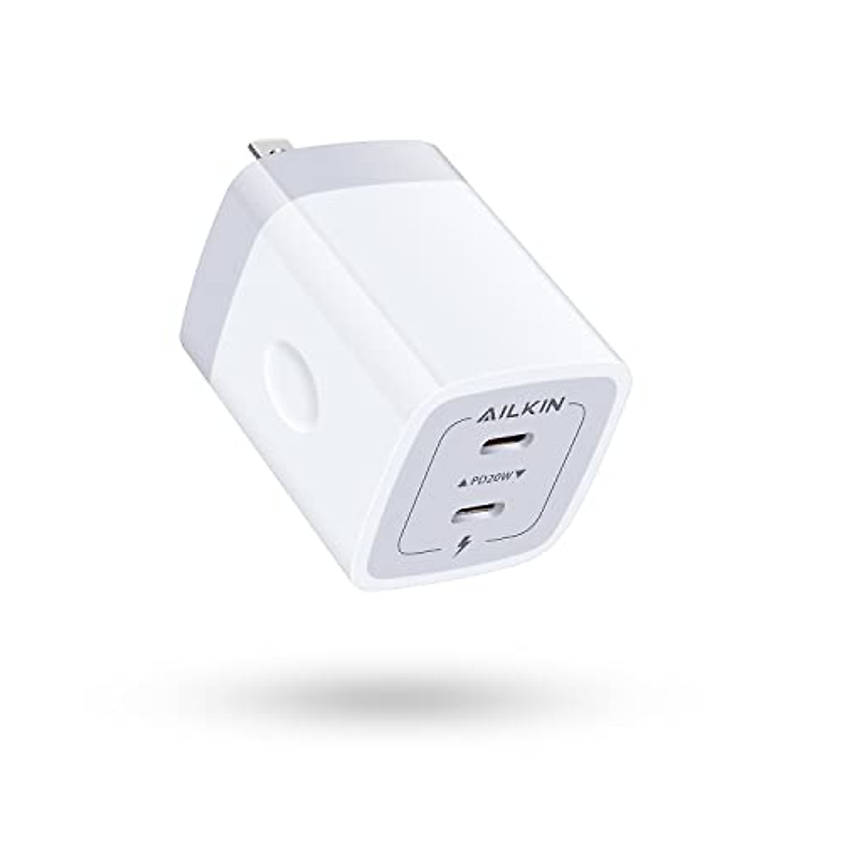 Dual Port 40W USB-C Wall Charger, Samsung Charger Block PD Power Adapter for iPhone 14/14 Pro/14 Pro Max/14 Plus/13 12 11 Pro Max, Samsung Galaxy S22 / S22 Ultra/S22 Plus/S21/S21 Ultra/S21 Plus-White