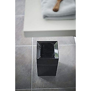 YAMAZAKI home 4493 Trash Can-Modern Garbage Waste Basket with Handle, One Size, Black