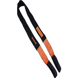 Bubba Rope 176000OR Tree Hugger 10-foot 3” wide with Breaking Strength of 47,000 lb. 100% Polyester Webbing in Orange, Accessory Ideal for safely winch out situations