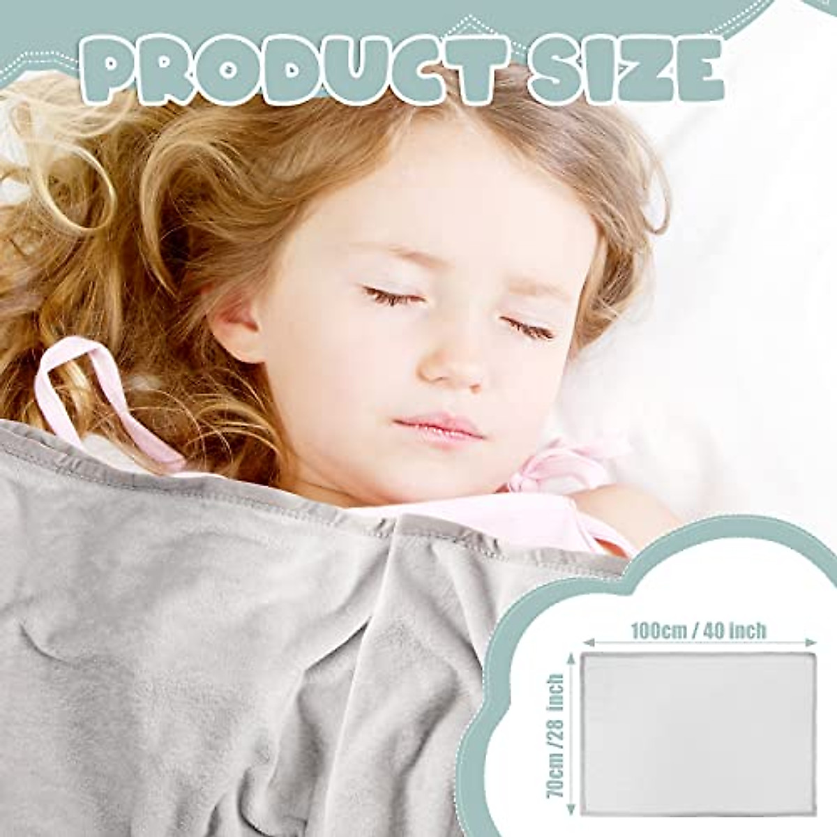 4 Pcs Daycare Cot Blanket Daycare Nap Blanket Cozy 28'' x 40'' Daycare Cot Rest Time Blankets for Kids, Toddler, Baby, Classroom, Preschool, Daycare or Nursery (Gray)