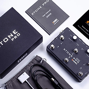 XSONIC Xtone Pro Professional Mobile Audio Interface with Ultra Low Latency, 192KHz&114dB, 2 Input, 3 Output, EXP Input, Support iOS, Windows, Mac, BIAS FX, Audio Interface for Live Gig, Home Studio