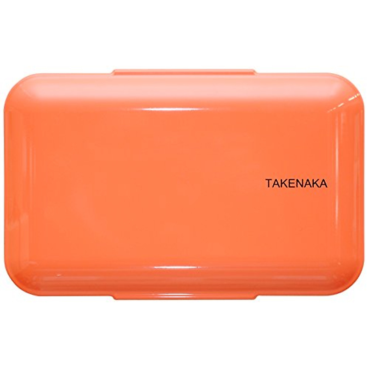TAKENAKA Bento Bite Dual from, Eco-Friendly and Sustainable Japanese Style Bento Lunch Box (Tangerine Orange)