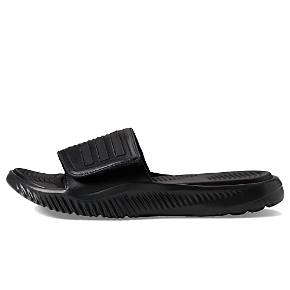 adidas Unisex Alphabounce 2.0 Slides Sandal, Black/Black/Black, 12 US Women