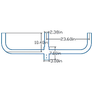 NEW SOONLED 180 Degree Bullhorn Bracket for 3 Lights, Mounting Bracket With Round Pole,Tenon in 2 3/8 inch Slip Fitter Light, for Parking Lot Light street light and Outdoor lighting fixtures