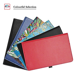 Bige Case,PU Leather Folio 2-Folding Stand Cover for 8in Verison Alcatel TCL Tab 8 (Model TCL 9038s)/T-Mobile Alcatel Joy Tab 2 8 (Model 9032Z) Tablet,Black