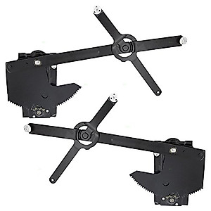 Brock Replacement Driver and Passenger Set Front Manual Window Lift Regulators Compatible with 1977-1991 Blazer Jimmy Suburban C/K/R/V Pickup Truck
